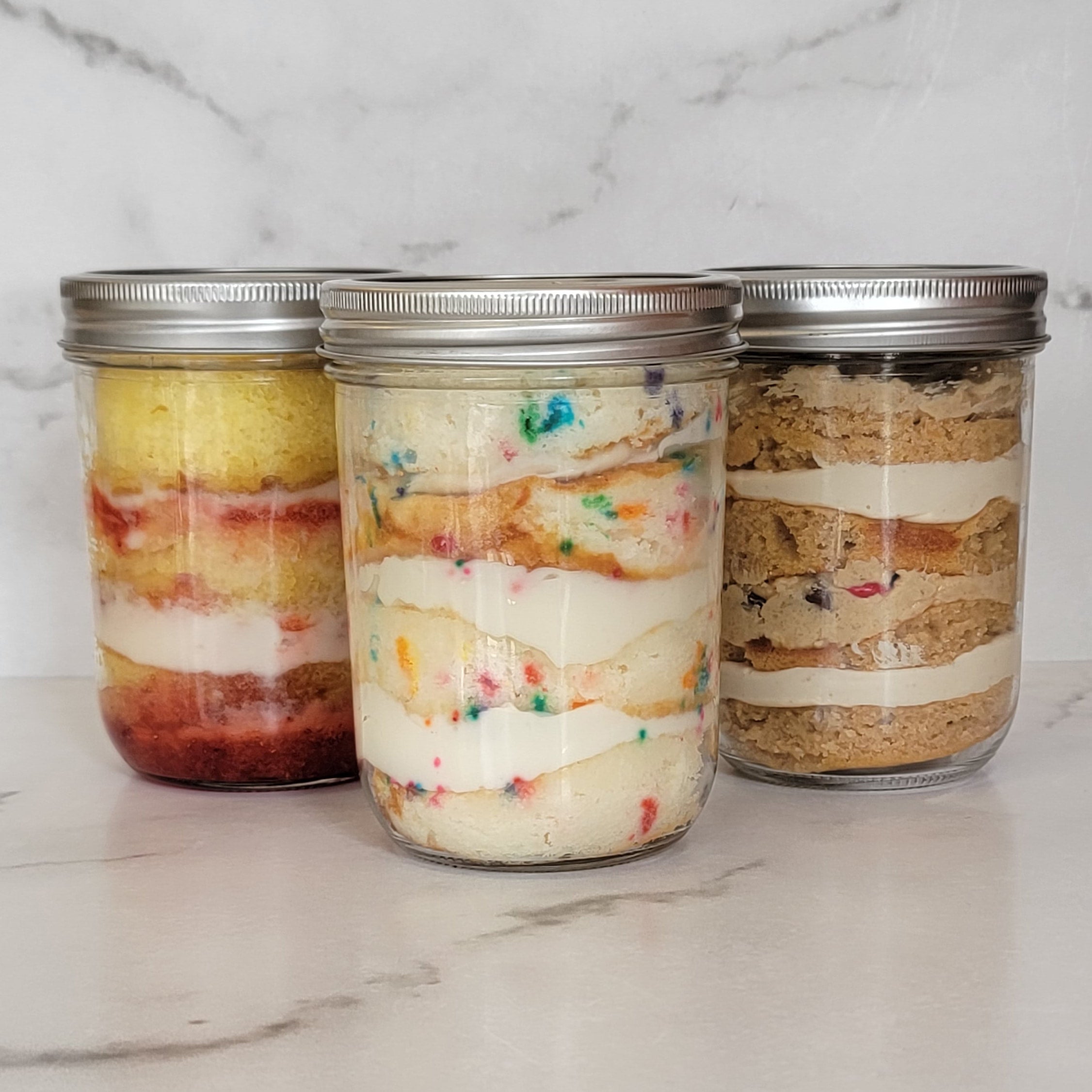 what size jar for cake in a jar